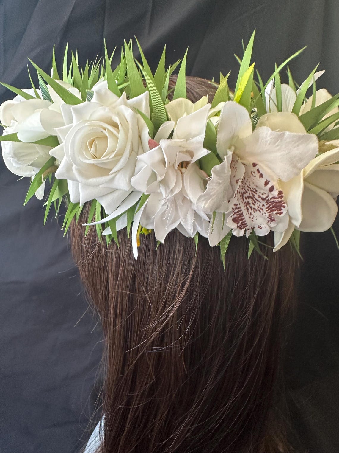Real Touch White Plumeria Rose Maile Lei - Etsy
