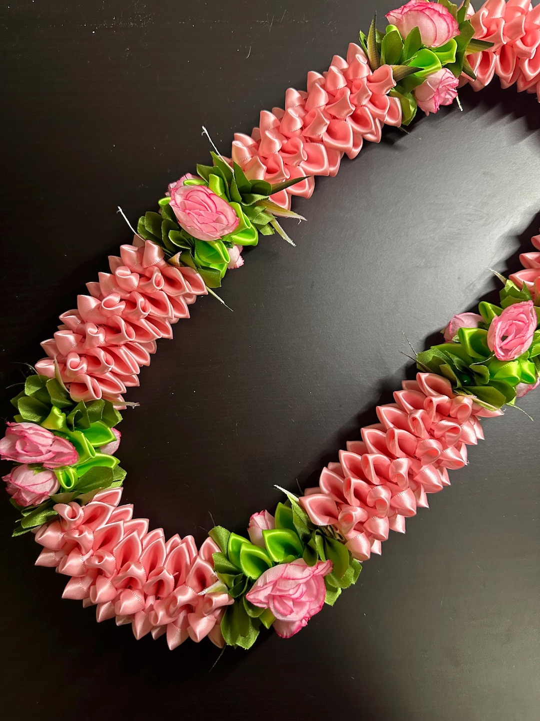 Hawaiian Pink Rose Lei - Etsy
