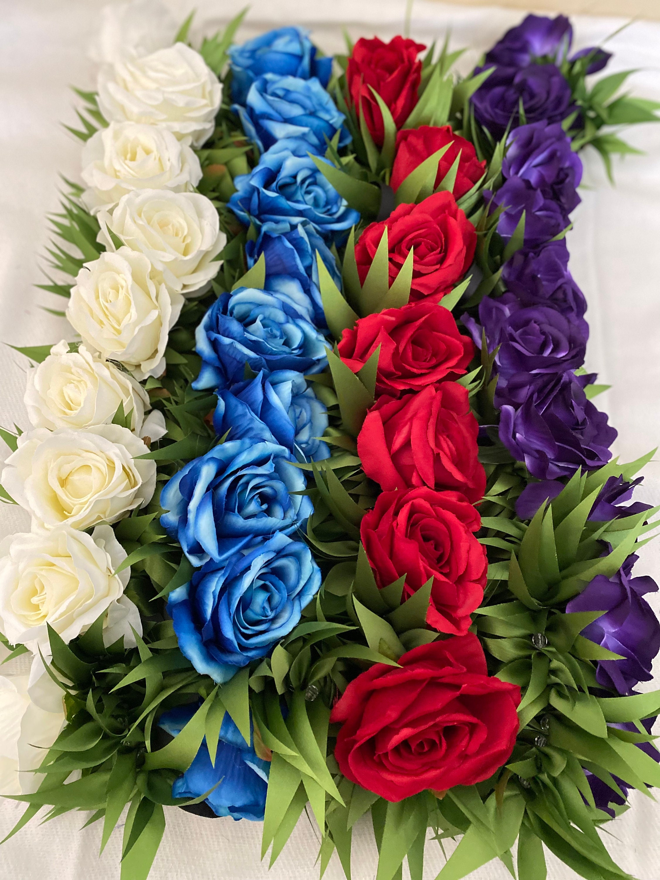 Large Rose haku lei poo | Etsy