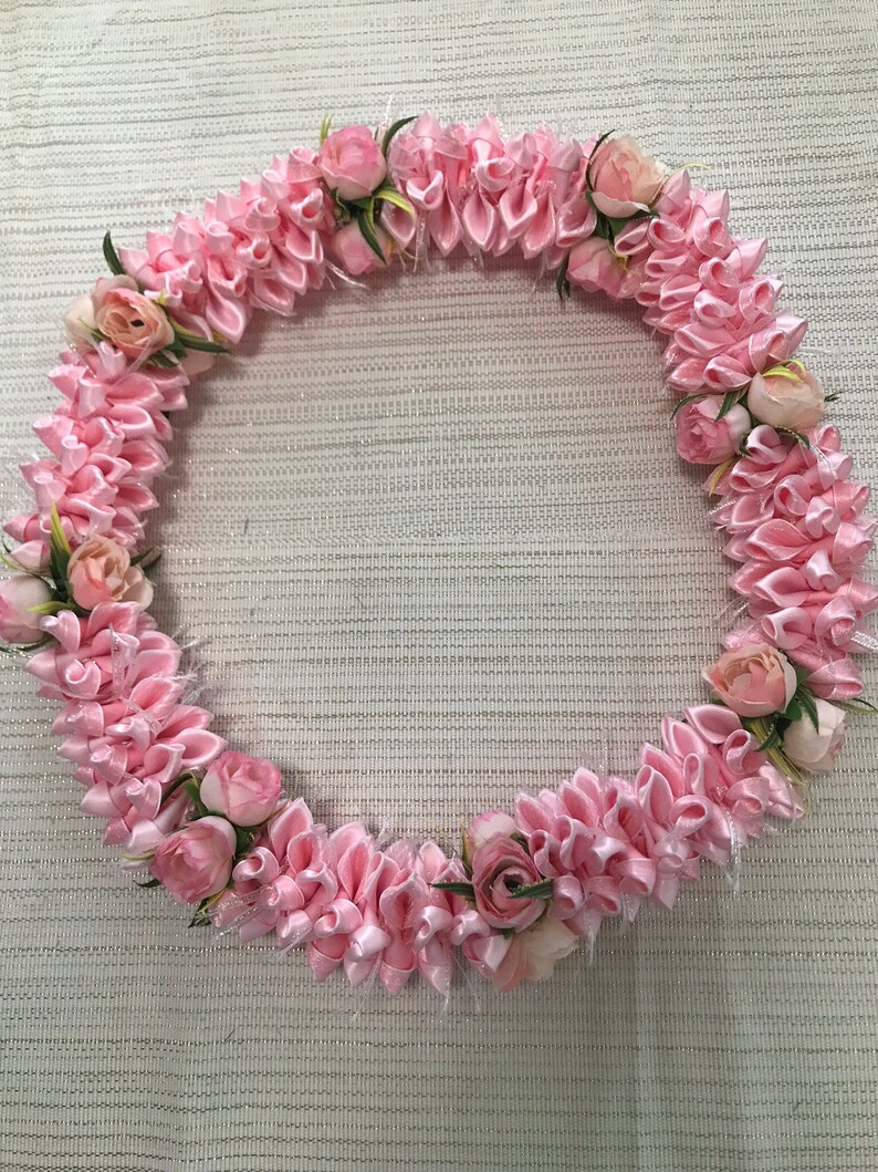 Hawaiian Pink Rose Lei | Etsy