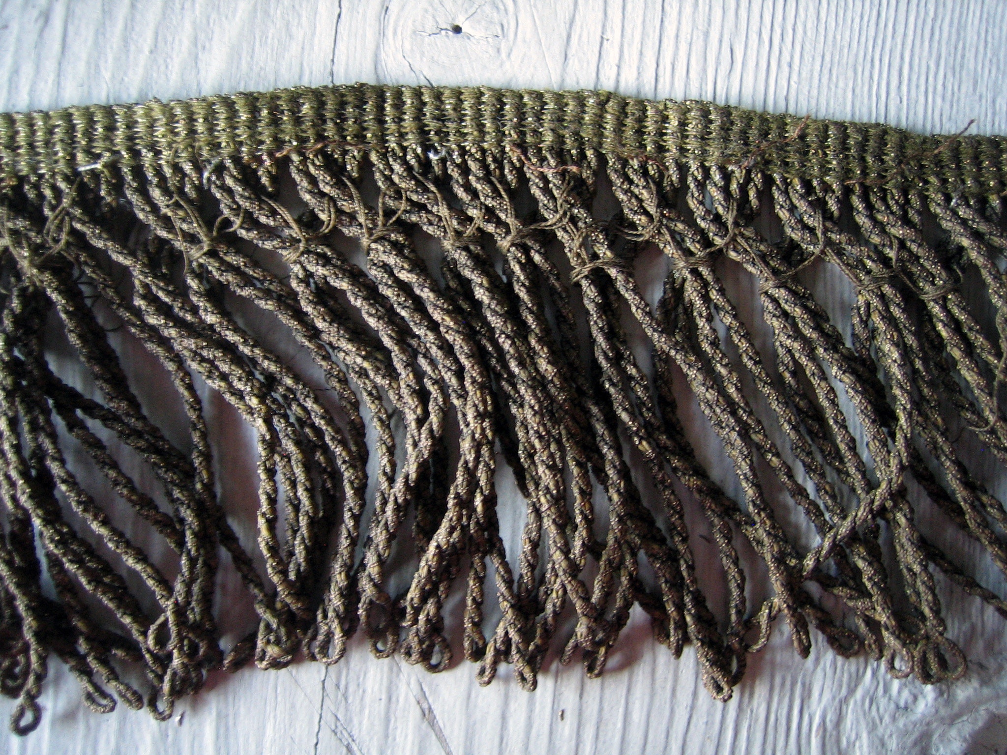 1/2 Yard Victorian Antique Metallic Fringe ref: A-6585/3 Box 6 - Etsy