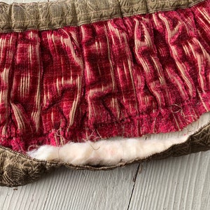 Four Shabby Antique Velvet Remnants With Metallic Trim Edgings ...