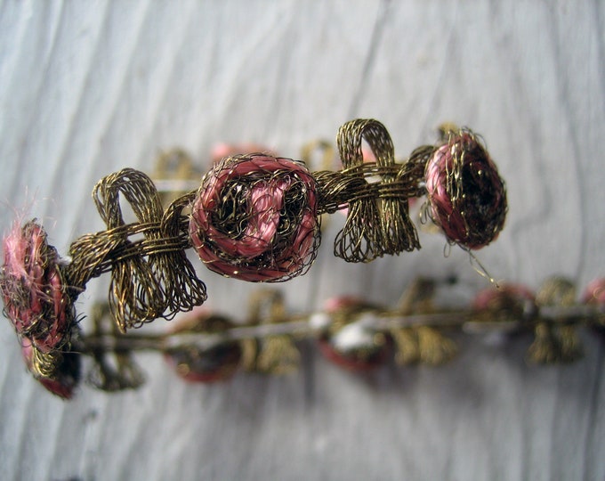 7 and 1/2 Inches Which is 12 Tiny Rosettes Antique 1920s French ...