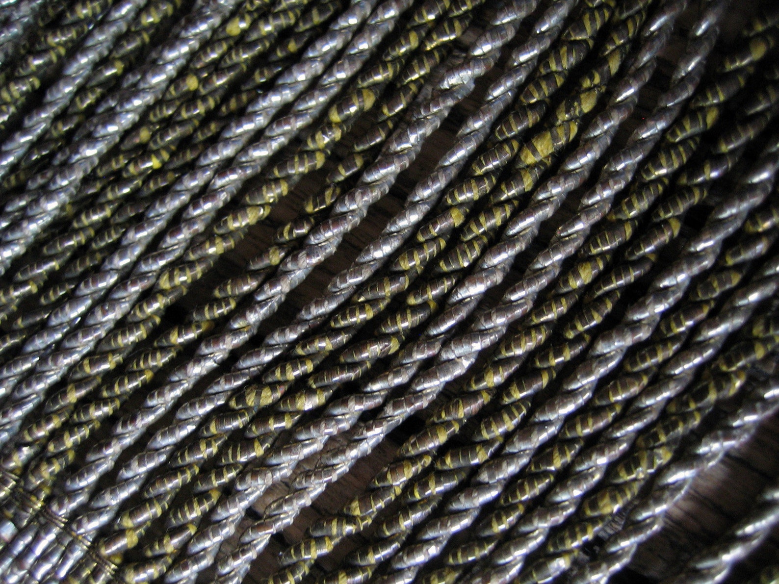 1/2 Yard 19th Century Victorian Metallic Fringe Cotton Cording Wrapped ...
