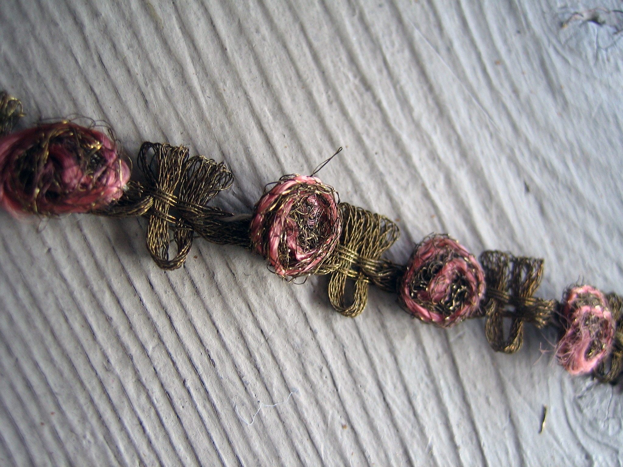 7 and 1/2 Inches Which is 12 Tiny Rosettes Antique 1920s French ...