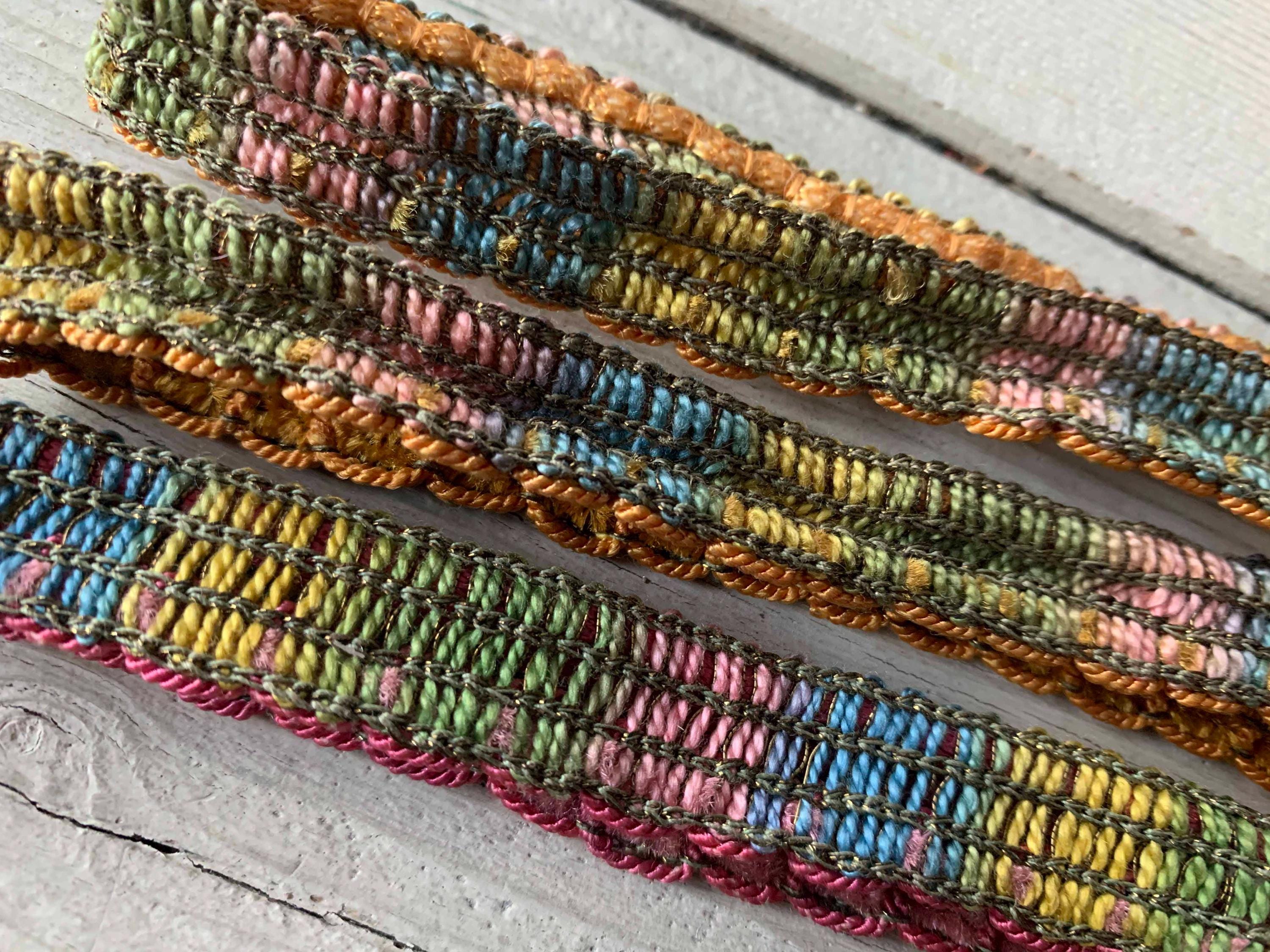 Select a Length Antique Braid With Chenille and Metallic Thread Accents ...