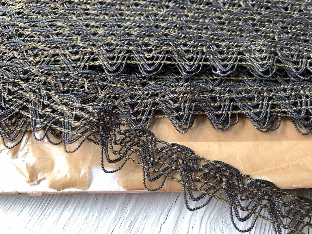 By the 1/2 Yard 1920s Metallic Mesh Trim Please Read All Item Details ...