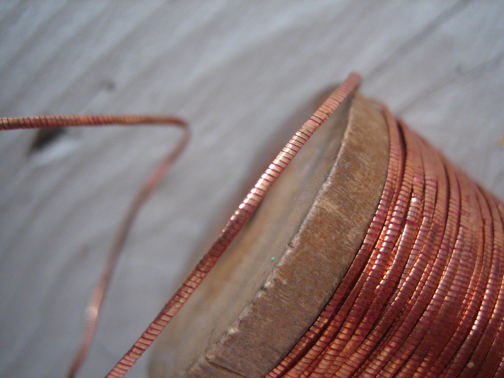 3 Yards Antique French Flat 1/16th Inch Wide Copper Metallic Thread ...
