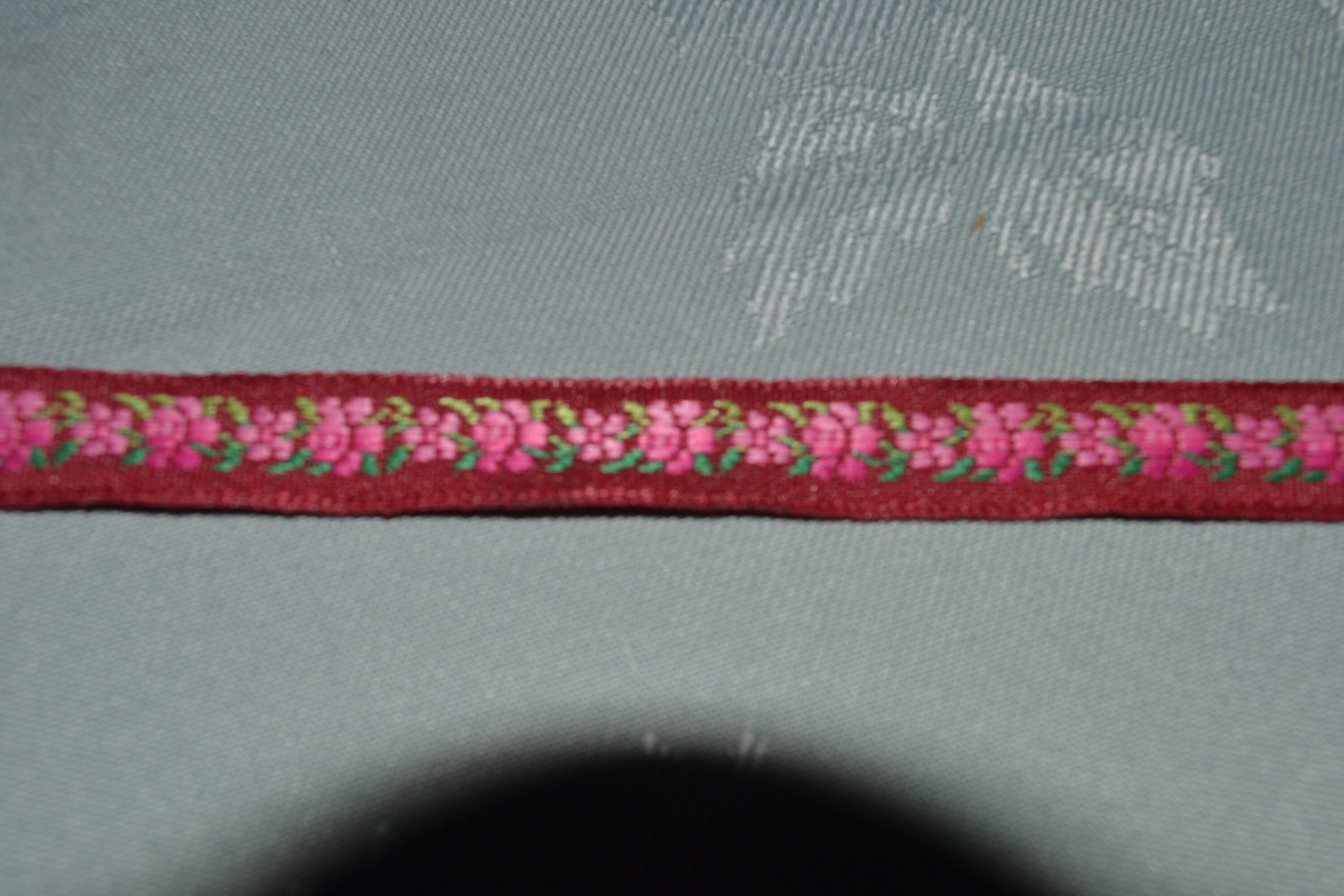 5 yards of Jacquard Floral Ribbon with five color choices and | Etsy