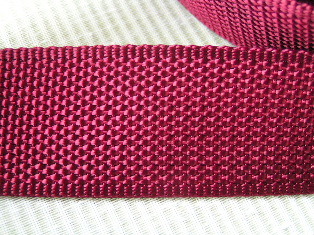 1 1/2 Wide Dark Raspberry Maroon 100% Nylon Webbing, Halter Style ...