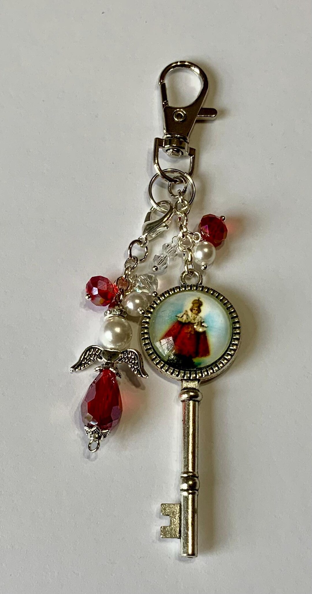 KEY2421 Angelic Key Santo Nino Charm, Santo Nino Keychain Santo Nino ...