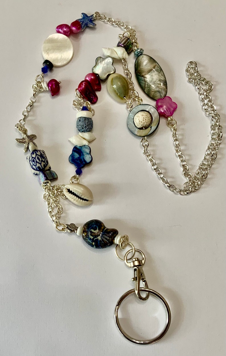 Mermaid Tail ID Badge Lanyard : Mermaid, Nautical and Ocean Theme ID ...