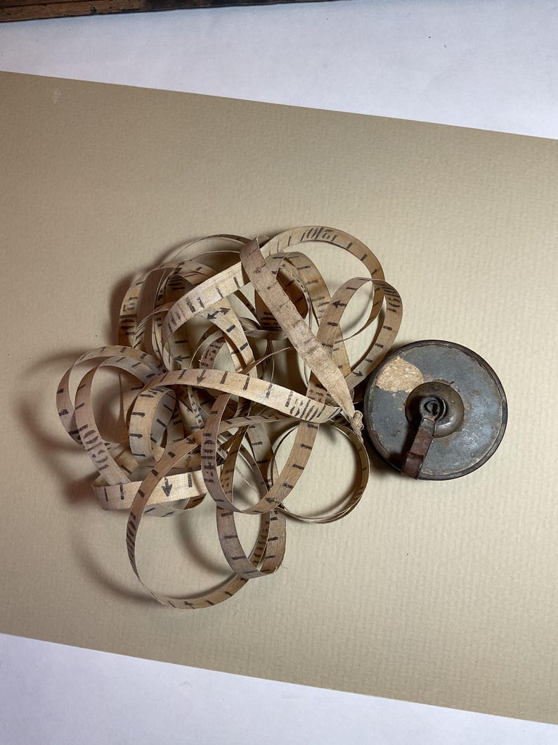 Antique French Measuring Tape Zinc/metal Clothtape - Etsy