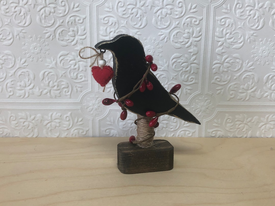 Primitive Country Decor / Primitive Crow / Tiered Tray Decor /room ...