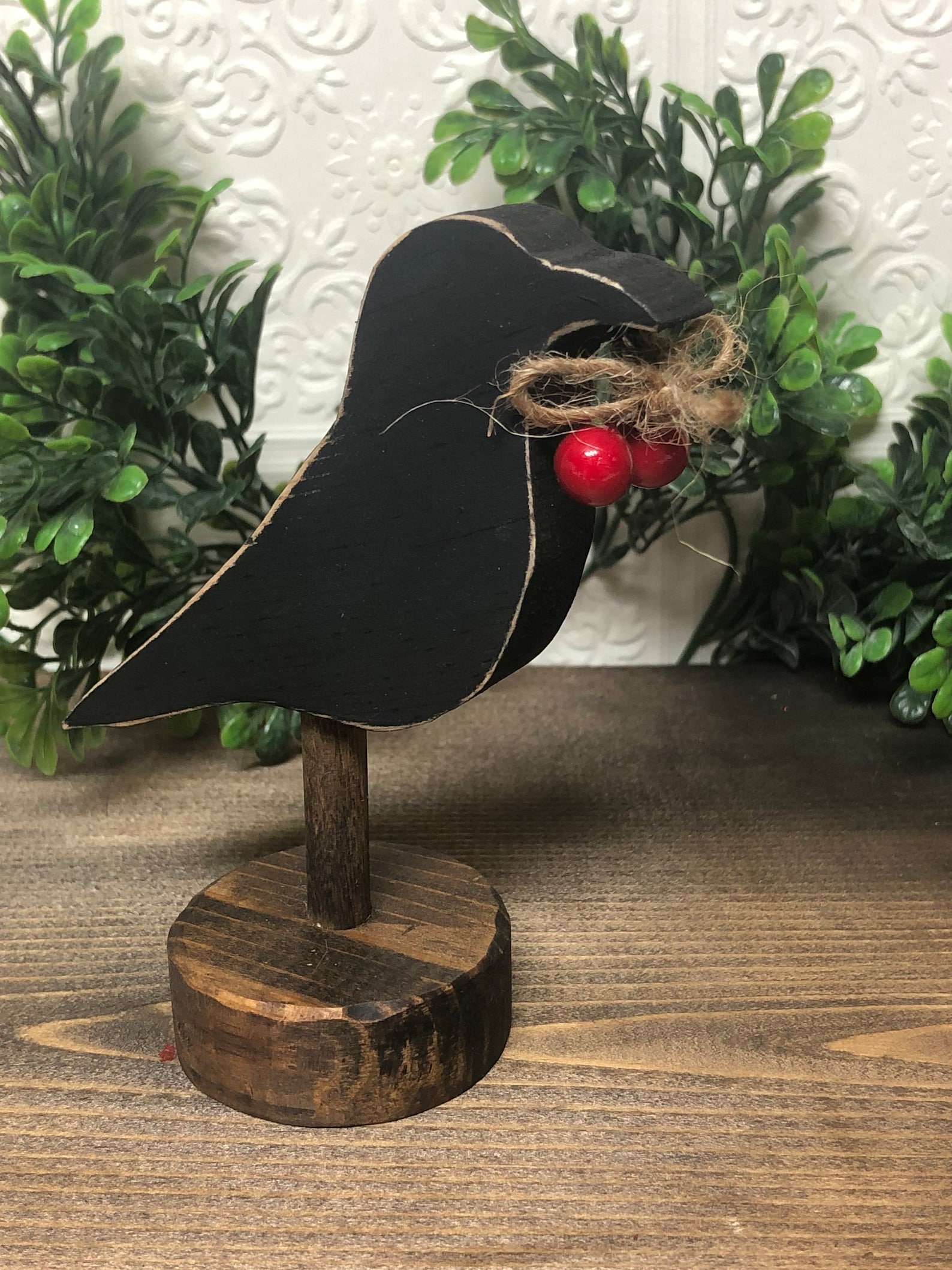 Primitive Crow Decor, Rustic Farmhouse Shelf Sitters - Set of 2 - Etsy