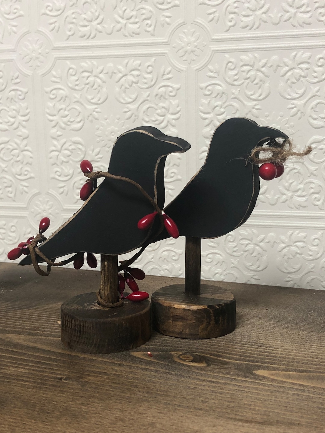 Primitive Farmhouse Decor / Primitive Crow / Tiered Tray Decor /room ...