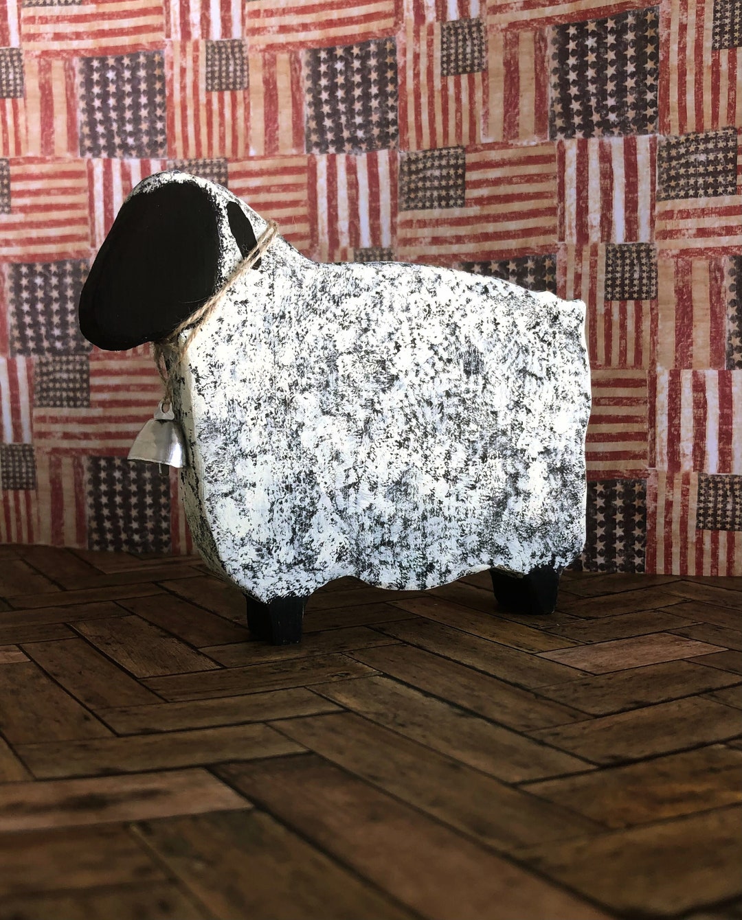 Primitive Sheep , Wooden Sheep , Farmhouse Sheep, Sheep Shelf Sitter ...