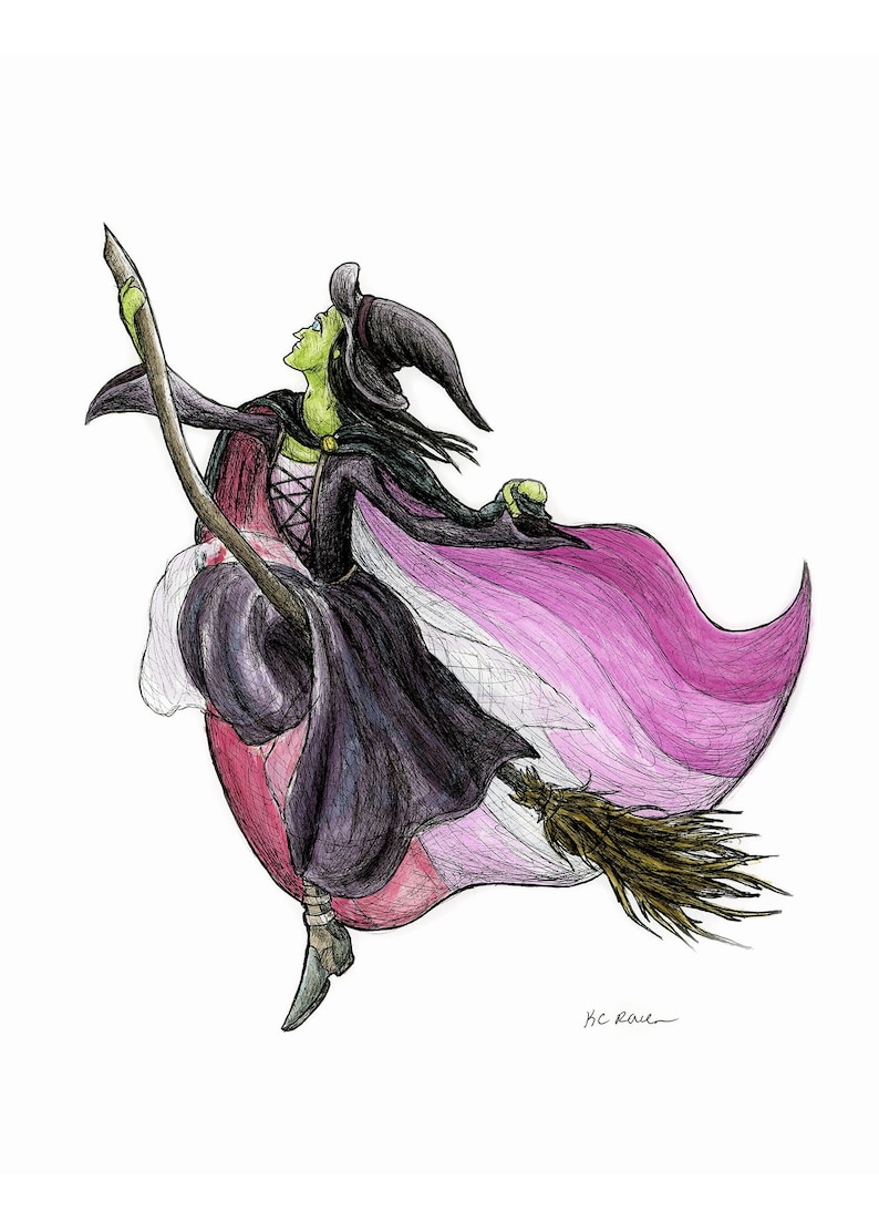 072 Pride Monsters Lesbian Witch Horror Fantasy LGBTQ Art Print - Etsy