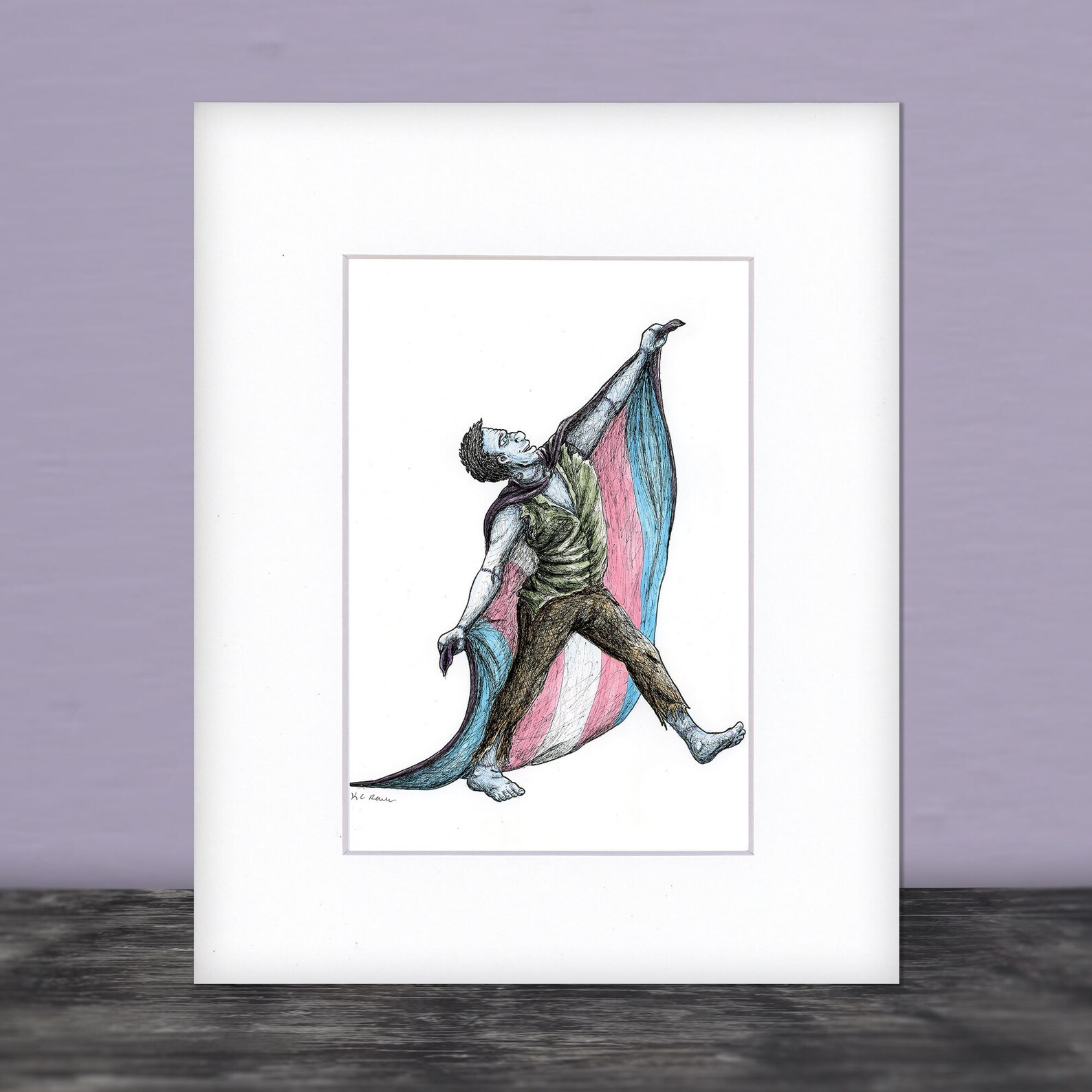 071 - Pride Monsters Transgender Frankenstein Horror Fantasy LGBTQ Art ...