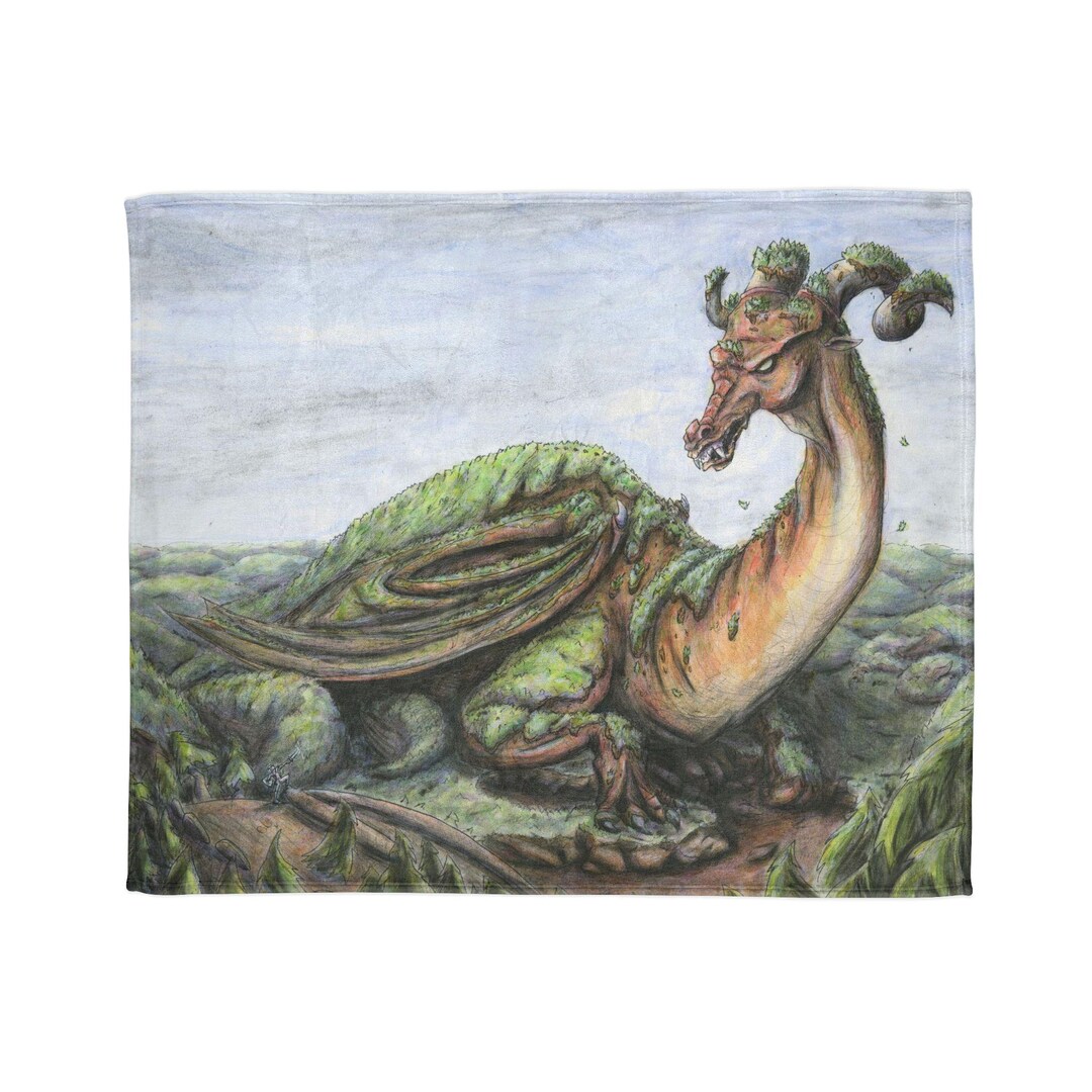 136 - Soft Polyester Blanket Hidden Dragon Series: Hill Dragon Mythical ...