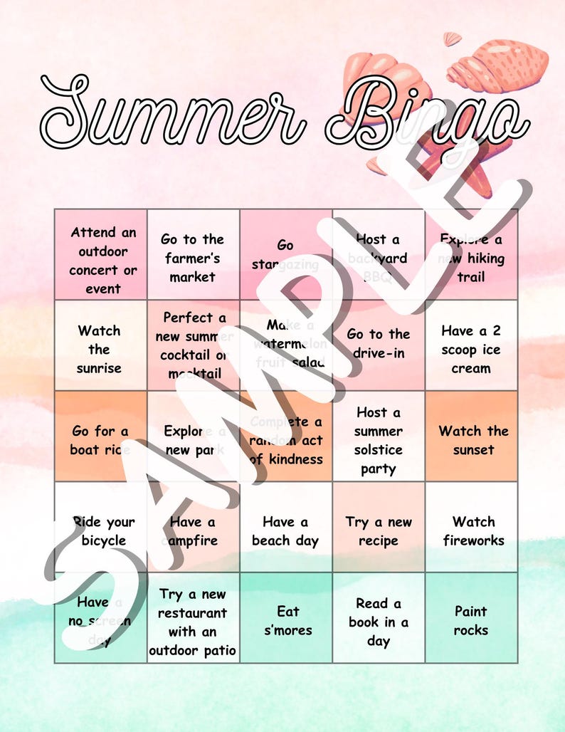 Seasonal Bingo Card Bundle - Printable Winter, Spring, Summer, Fall ...