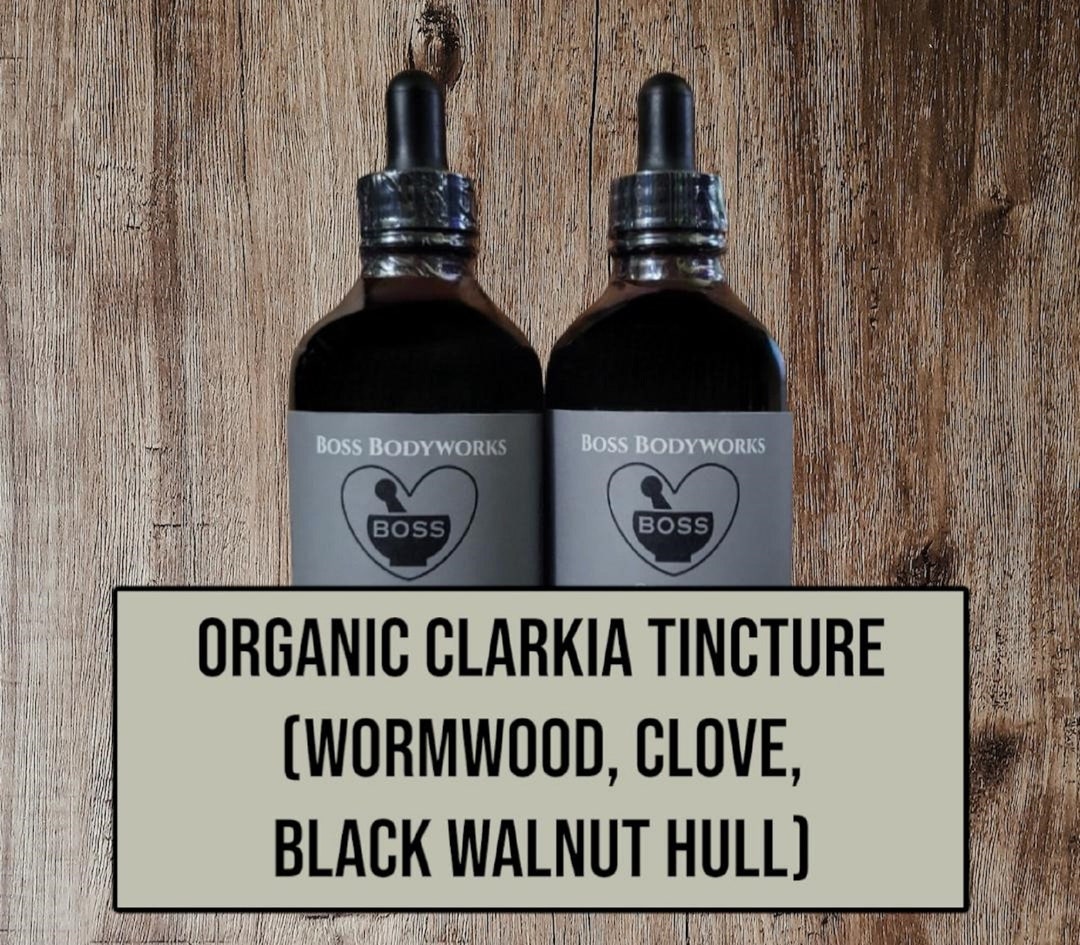 Organic CLARKIA Extra-strength Tincture - Wormwood, Black Walnut Hull ...