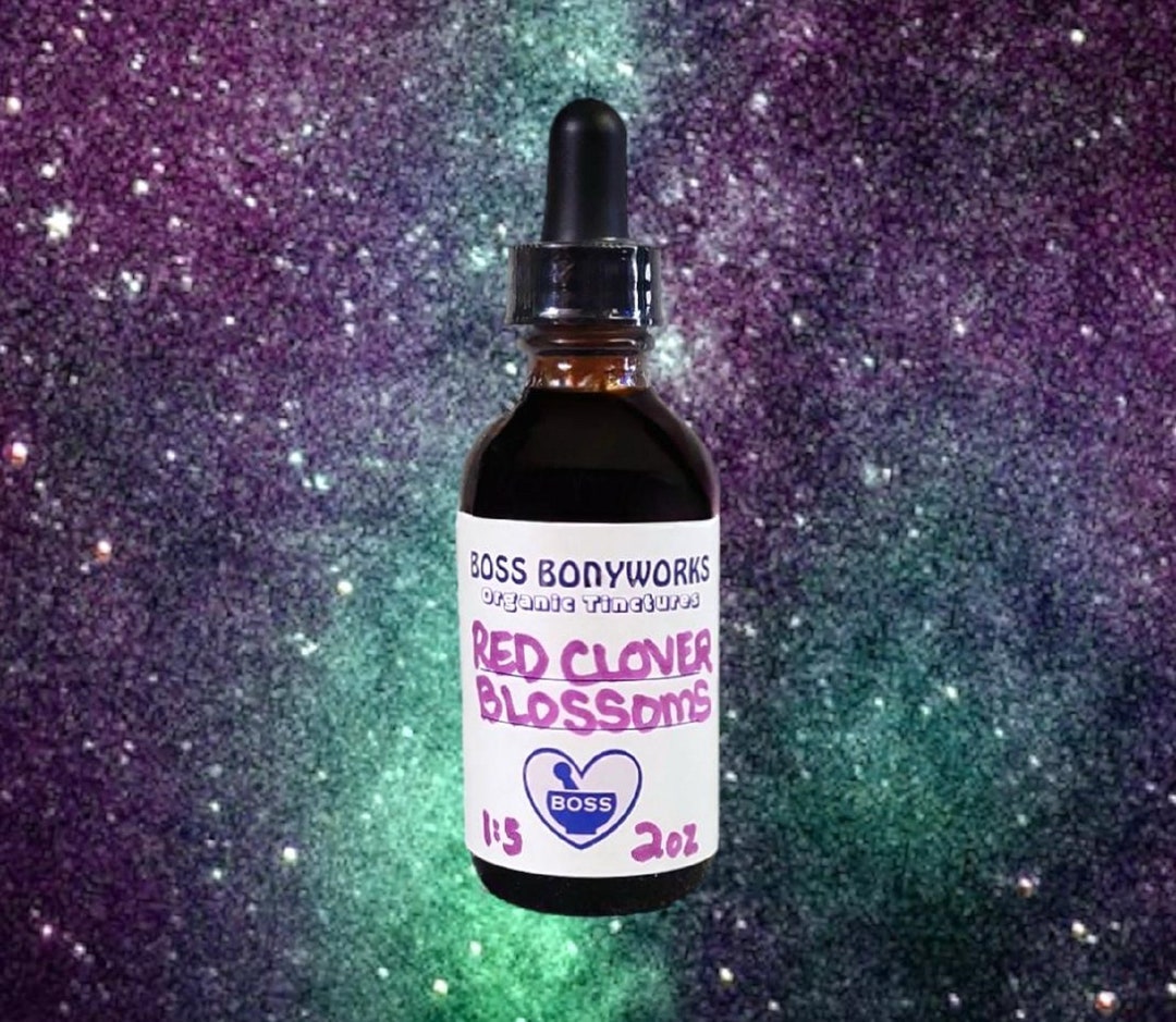 Organic RED CLOVER BLOSSOMS Tincture - Trifolium Pratense Herbal ...