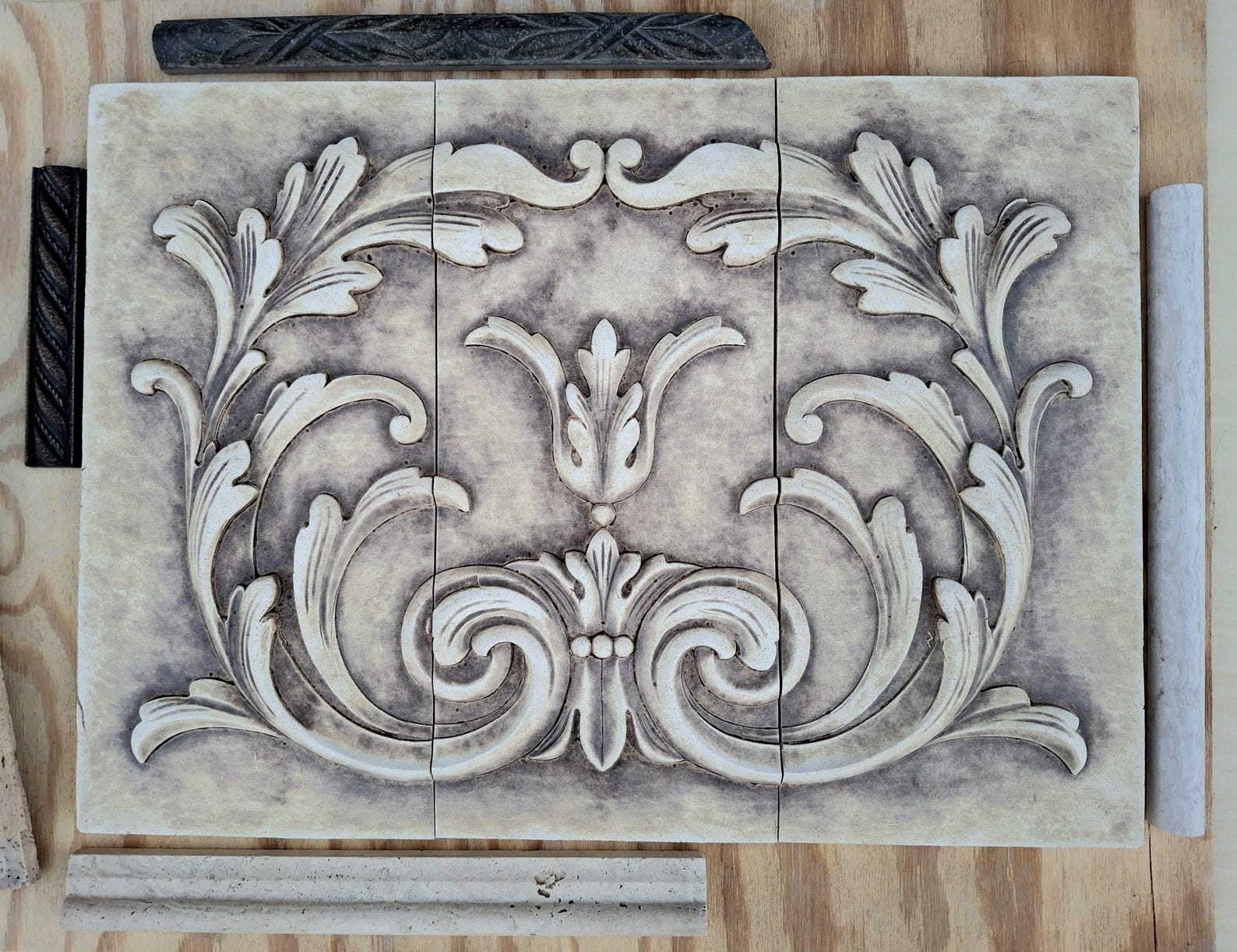 Backsplash 'mural' Ceramic Tile or Decorative Centerpiece, 14.25 X 20 ...