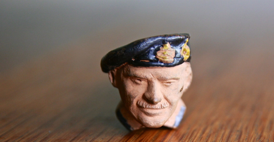 Vintage Clay Captain Military Man Head Pipe - Etsy