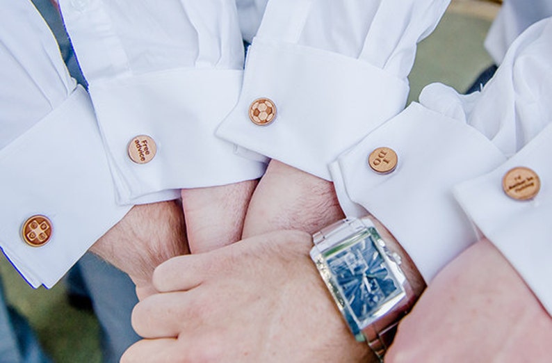 Hamster Laser Cut Wood Cufflinks - Wedding Cuff Links - Groom Present ...