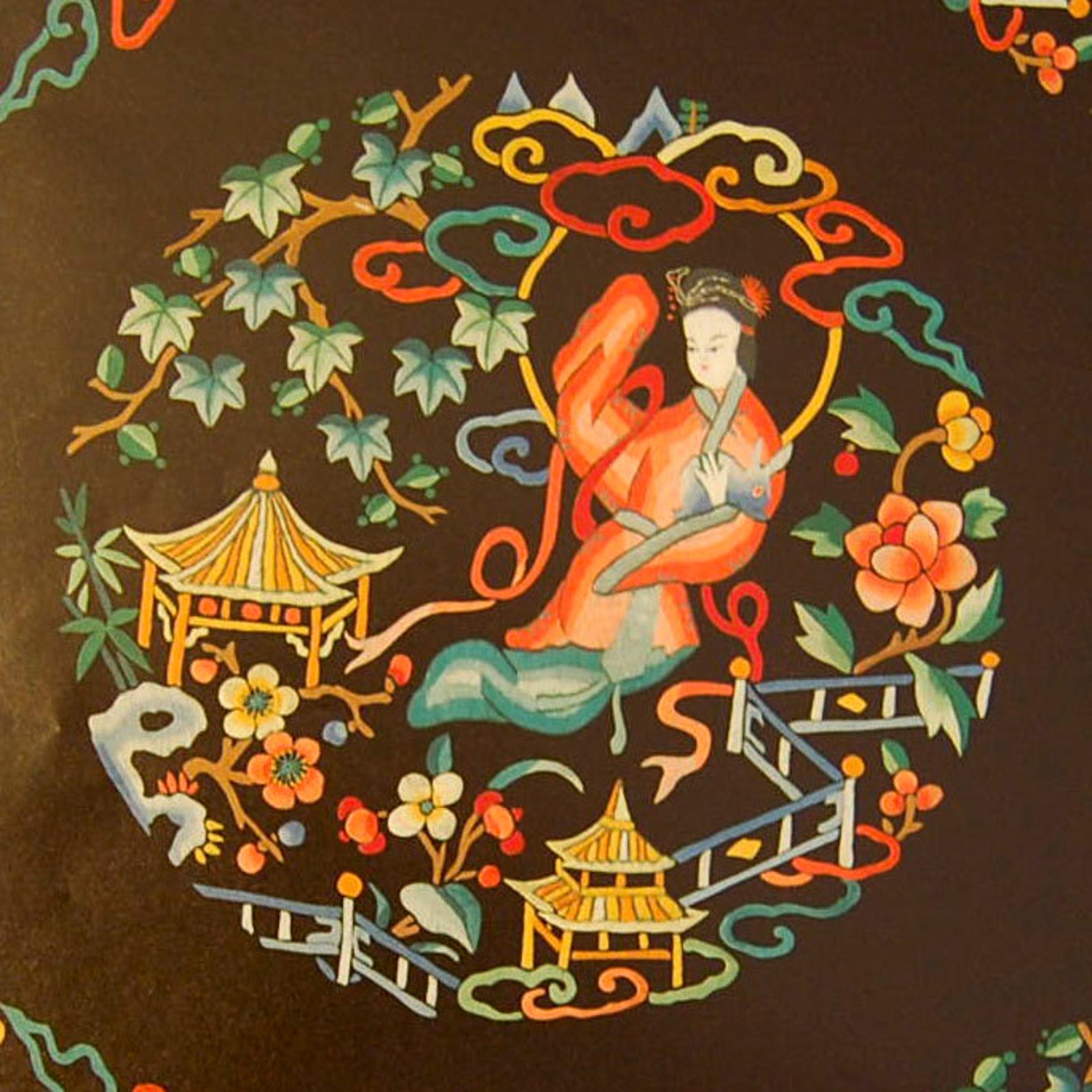 Decorative Paper, Chinese Silk Embroidery Design Decoupage Paper ...