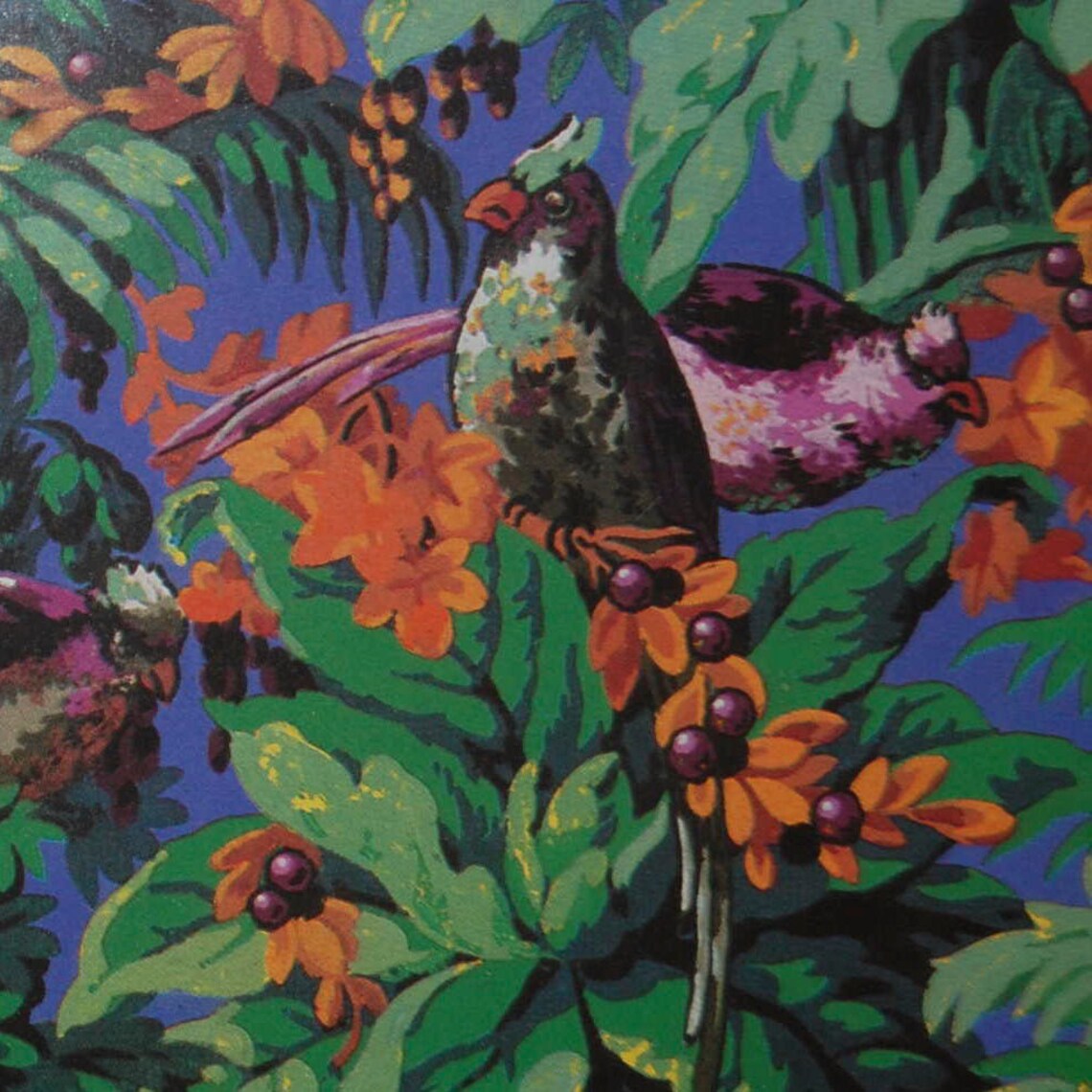 Two Sheets of Vintage French Parrots in Trees Design Decoupage - Etsy