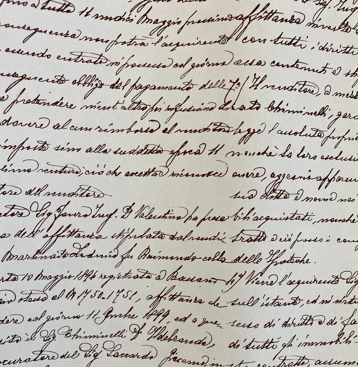 Handwritten Cursive Paper Decoupage Paper Collage Paper - Etsy