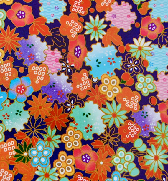 Kimono Paper Japanese Design Decoupage Paper Floral | Etsy