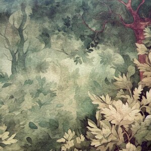 Forest Scenes Paper, Shades of Green, Fine Paper Pack, 8 Different ...