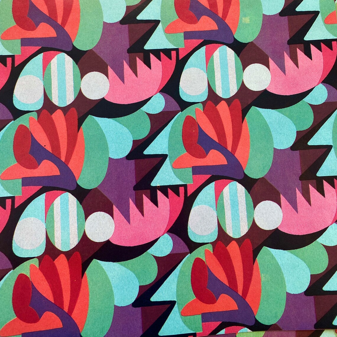 Art Deco Decoupage Paper: Abstract Design, Collage Art (two 11x8.5 ...