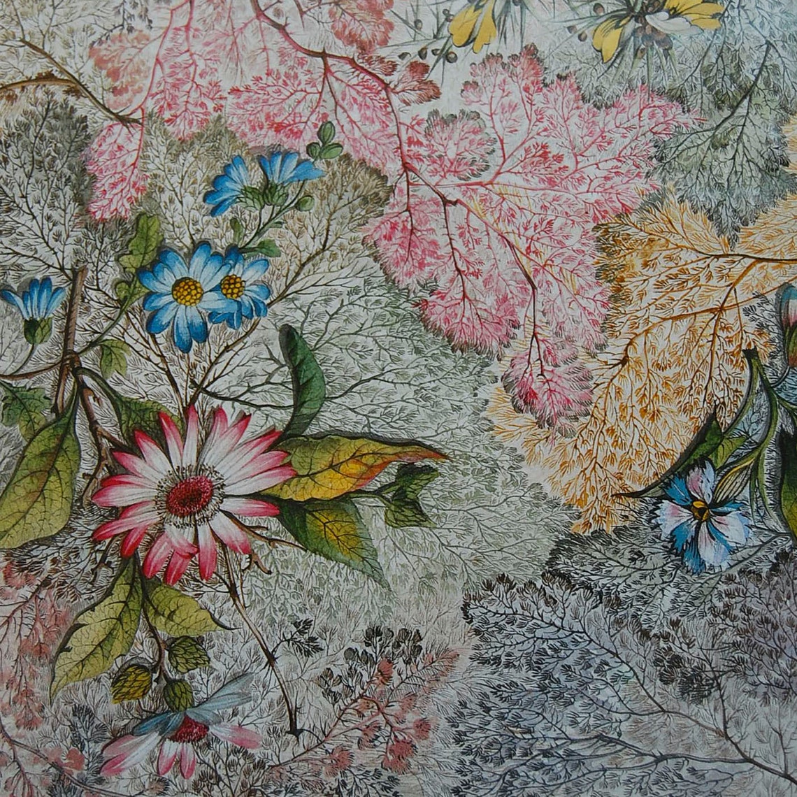 Vintage French Paper Country Flowers Decoupage Paper | Etsy