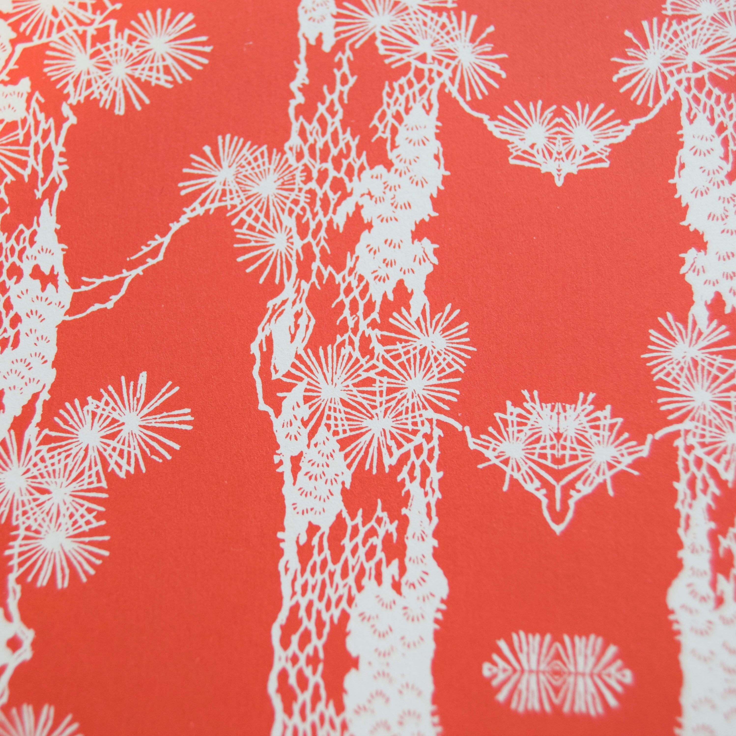 Decorative Paper Japanese Red and White Design Japanese Tree | Etsy