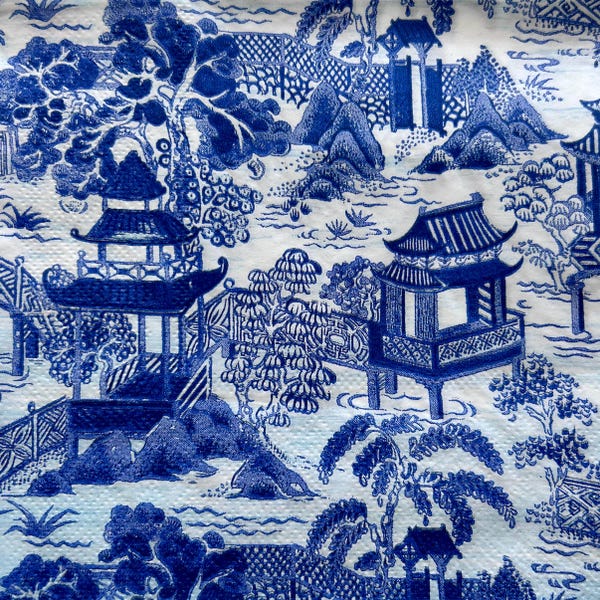 Blue Willow Paper - Etsy