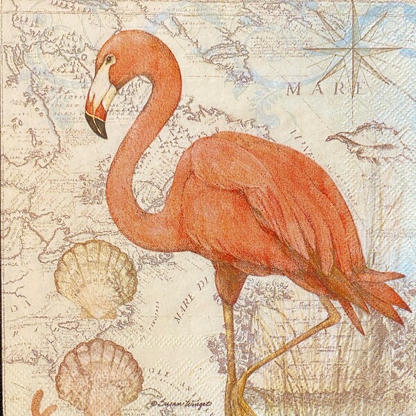 Flamingo Napkin - Etsy