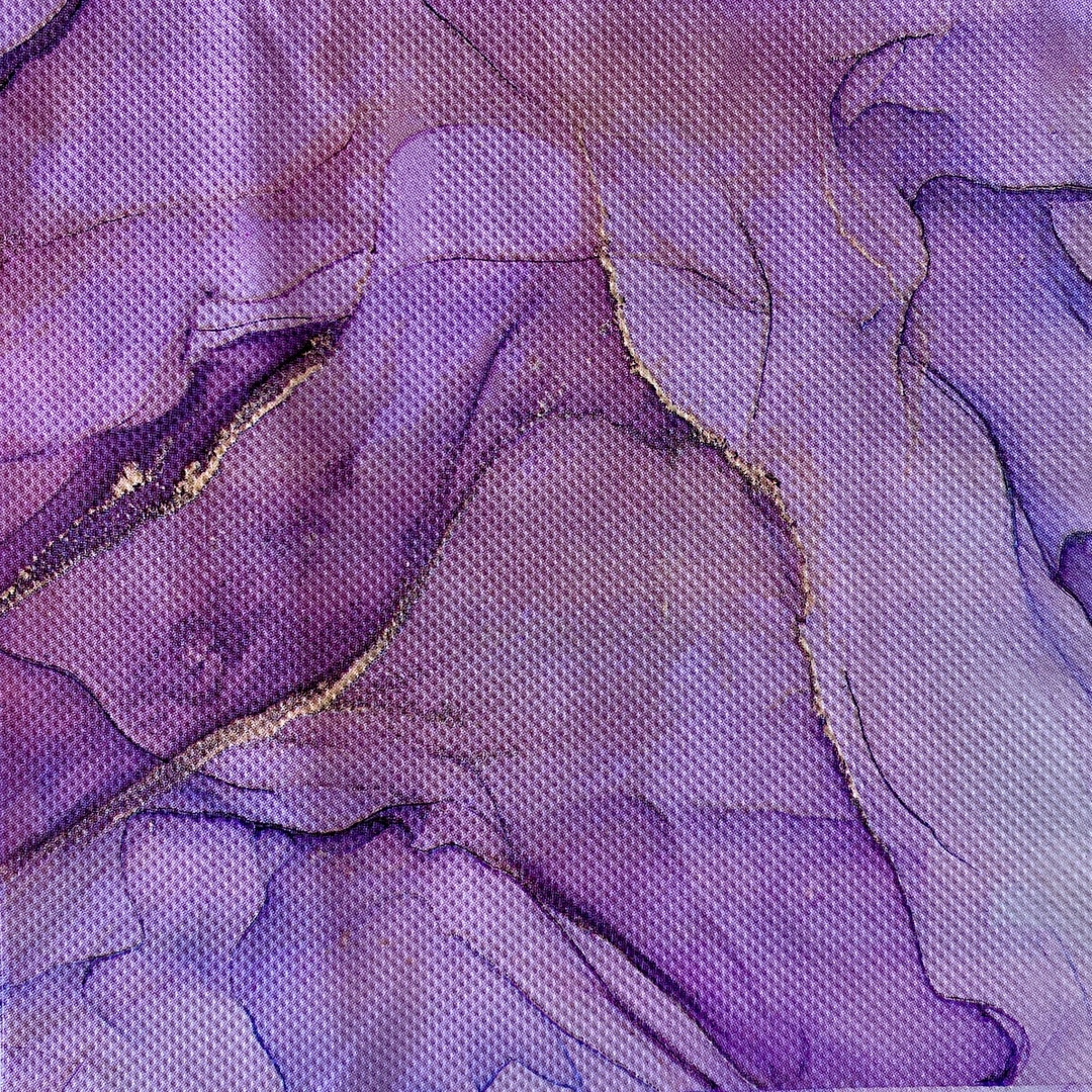 Purple Marbled Paper Napkins: Decoupage, Collage, Paper Art (set of 3 ...