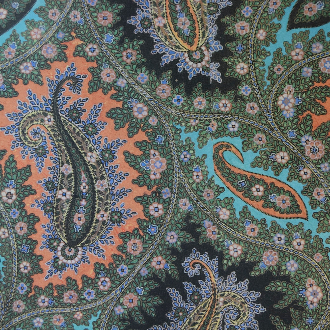 Paisley Design Decoupage Paper, Floral Paisley, Wrapping Paper ...