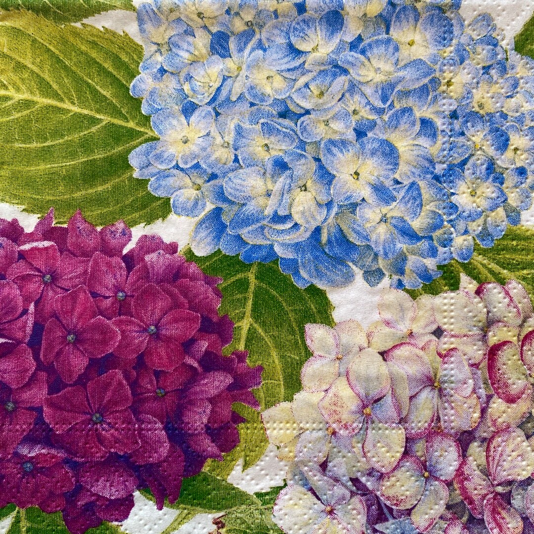 Hydrangea Flower Napkins, Floral Paper Napkins, Flower Paper, Decoupage ...