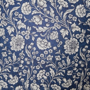 Blue Floral Florentine Paper: Italian Craft Paper (5" X 4.25", 2 Sheets ...