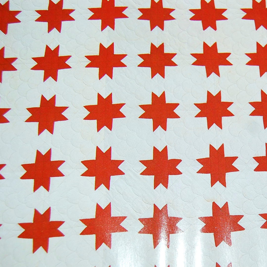 Red Star Quilt Decoupage Paper, Classic Patchwork Quilt, Wrapping Paper ...