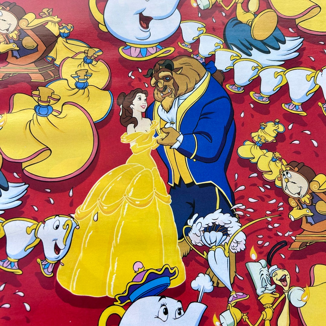 Kids Paper, Vintage Paper, Beauty and the Beast Paper, Decoupage Paper ...