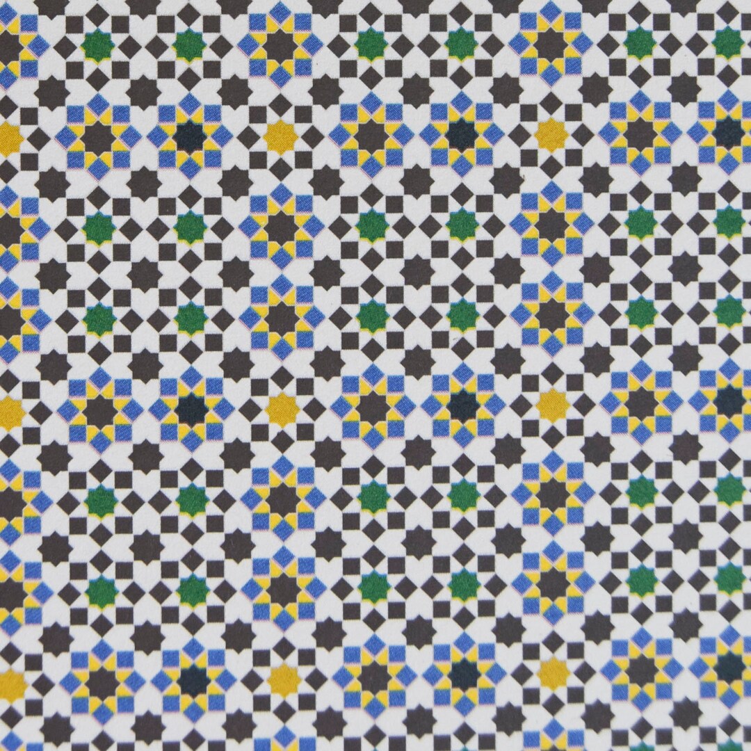 Moroccan Tile Decorative Paper: Scrapbooking, Decoupage (two 8.5x11 ...