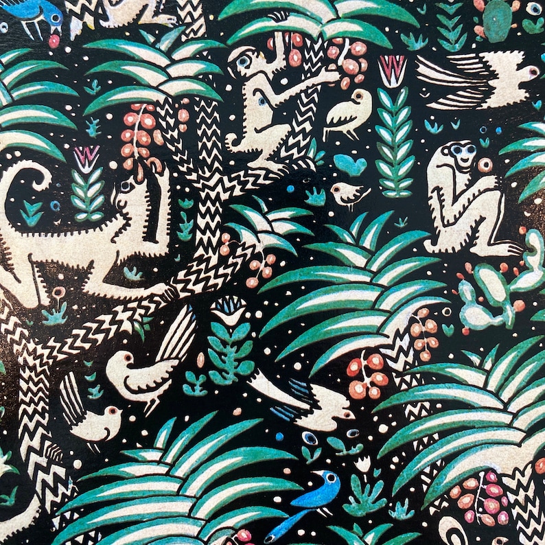 Decoupage Art Deco Design Jungle Monkeys Decorative Paper - Etsy