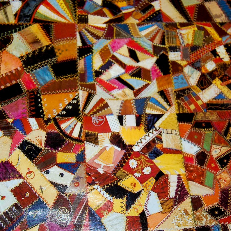 Crazy Quilt Decoupage Paper American Quilt Design Wrapping - Etsy