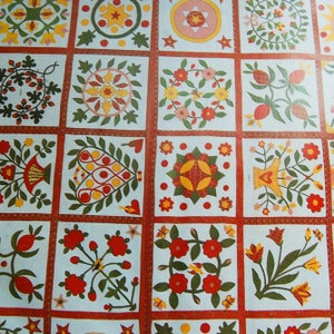 Album Quilt Decoupage Paper, Hearts and Flowers, Wrapping Paper ...